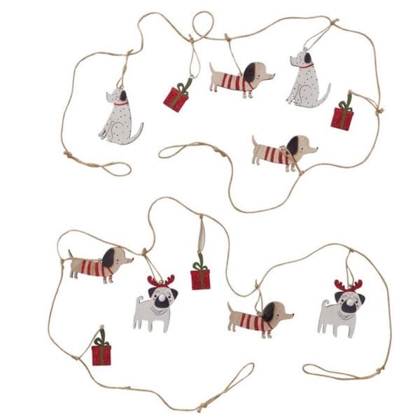 Barney Christmas Dog Garland - The Festive Farm Shed