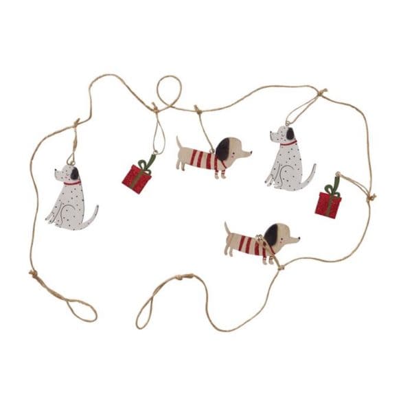 Barney Christmas Dog Garland - The Festive Farm Shed
