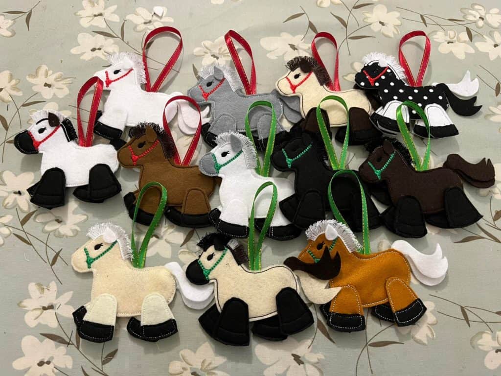 Handmade Christmas Ponies - The Festive Farm Shed